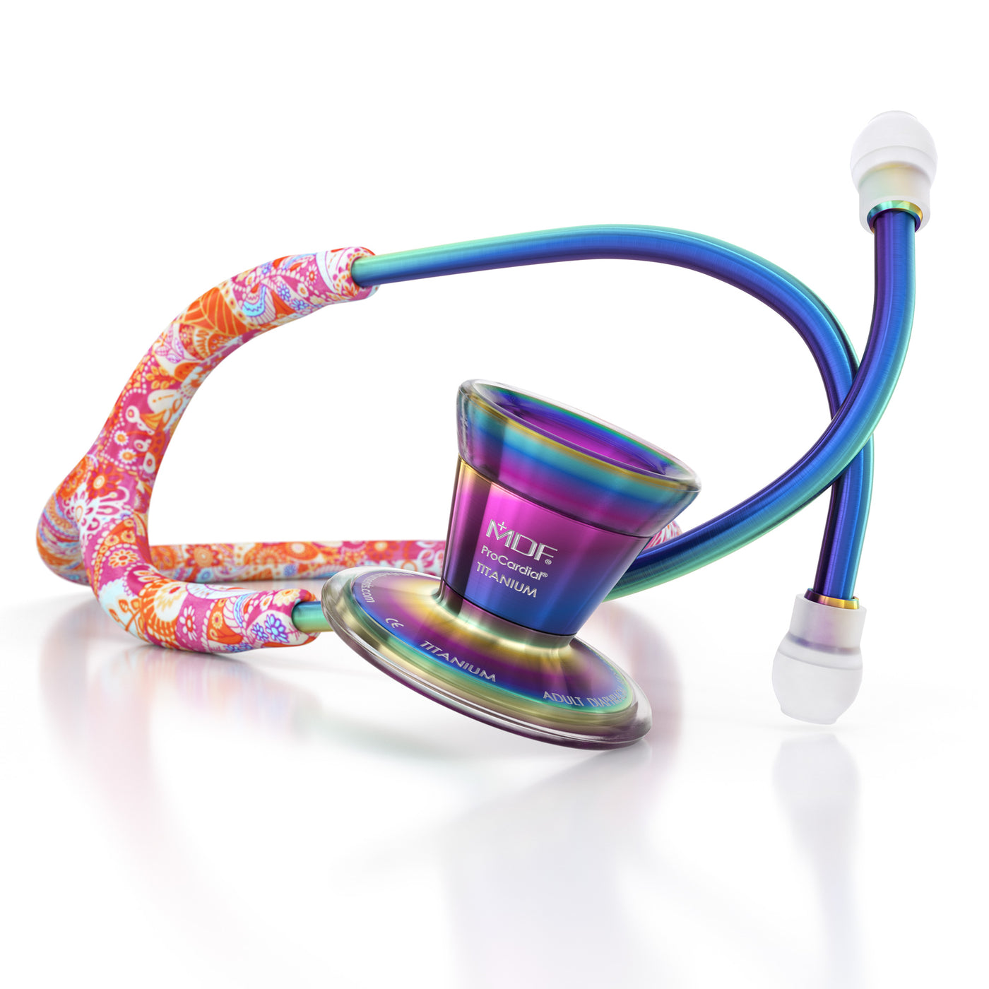 MDF ProCardial Titanium Cardiology Stethoscope | Royal Dutch Paisley ...