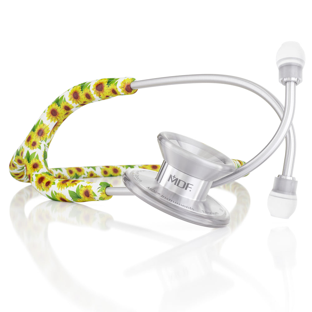 MDF Instruments® Stethoscope MD One® Epoch® Titanium Sunflower
