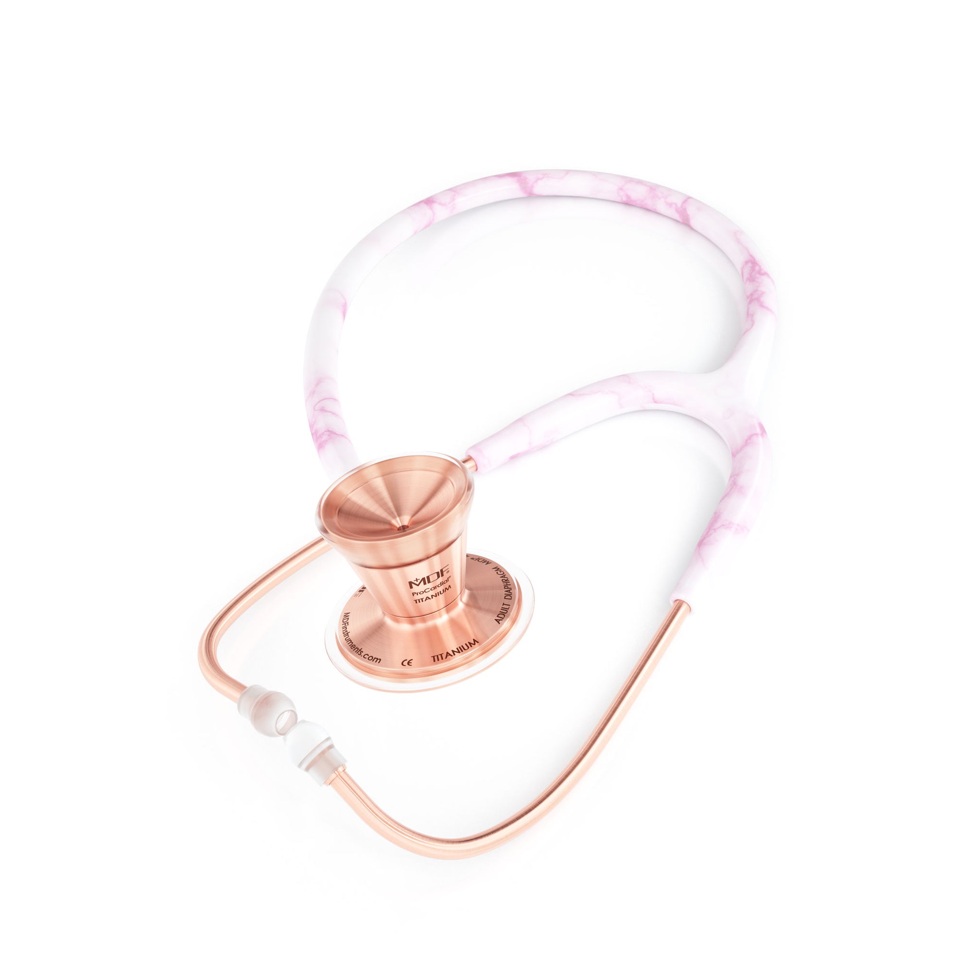 MDF Instruments Stethoscope Pink Georgia Marble Rose Gold ProCardial ...
