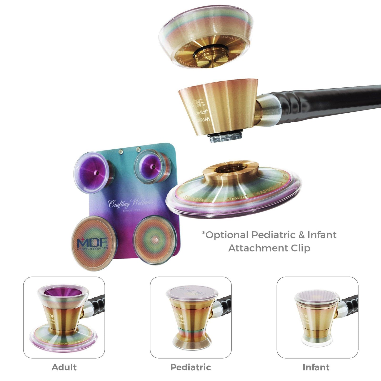 Pediatric and Infant Attachment for Epoch® Stethoscope Kaleidoscope