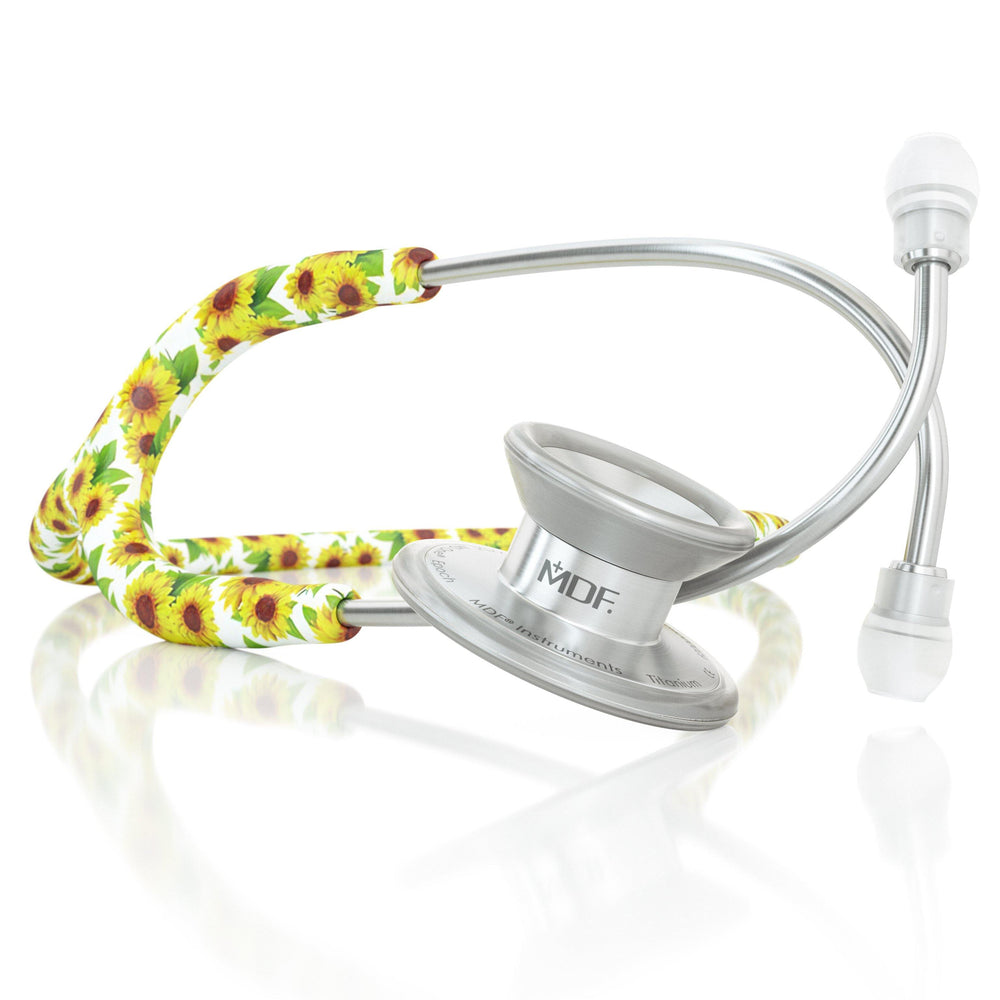 MDF Instruments® Stethoscope MD One® Epoch® Titanium Sunflower